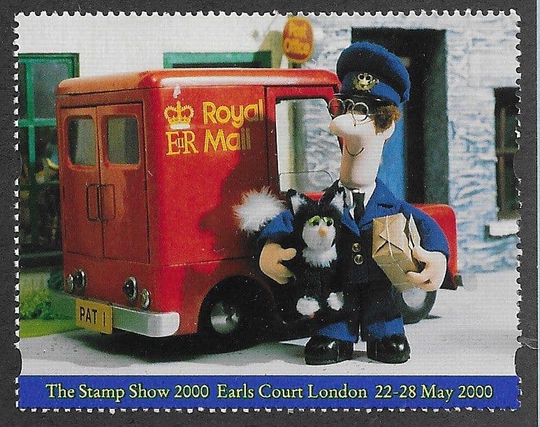 2000 POSTMAN PAT POST LABEL FROM RETAIL BOOKLETS