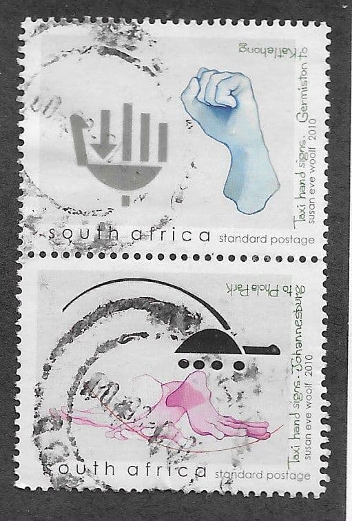 2010 SE TE PAIR R2 25 TAXI HAND SIGNS FINE USED