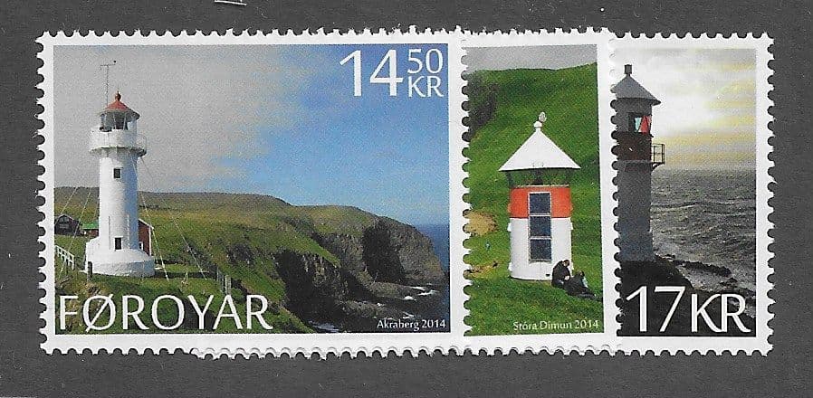 2014 U/M SET FAROESE LIGHTHOUSES 3v