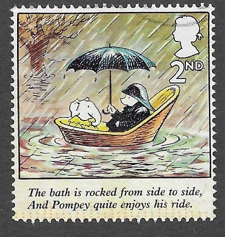 2020 2ND RUPERT THE BEAR - THE BATH IS ROCKED FINE USED
