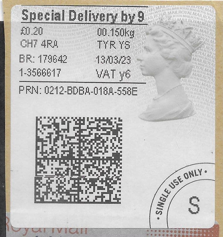 2023 SD9 & x28; Y 6& x29; TYPE 4b HORIZON LABEL & x28; 2D BARCODED& x29;