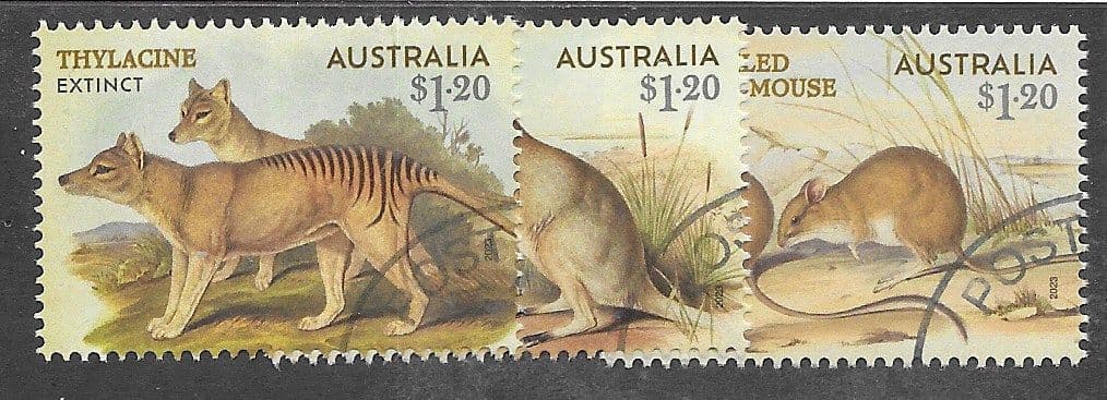 2023 SET EXTINCT ANIMALS 3v FINE USED