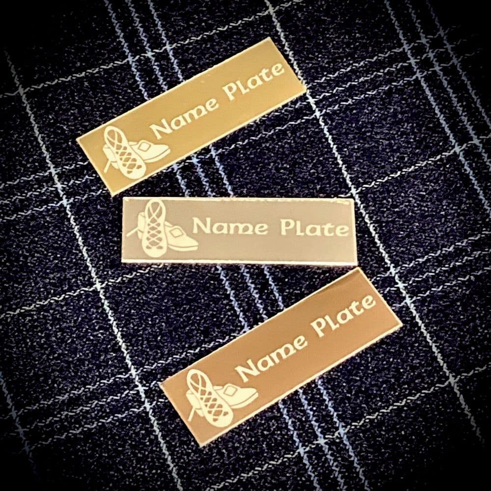 70mm x 25mm Jig Shoes Engraving Plate