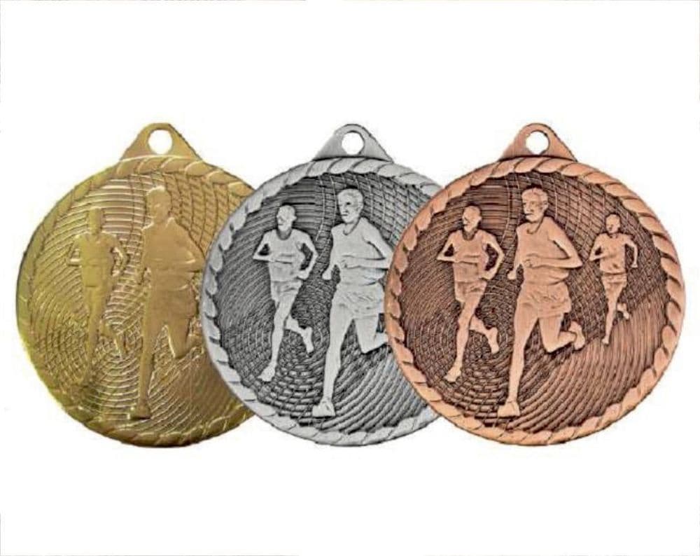 BRONZE 50mm Rope Edge Running 63852 Medal