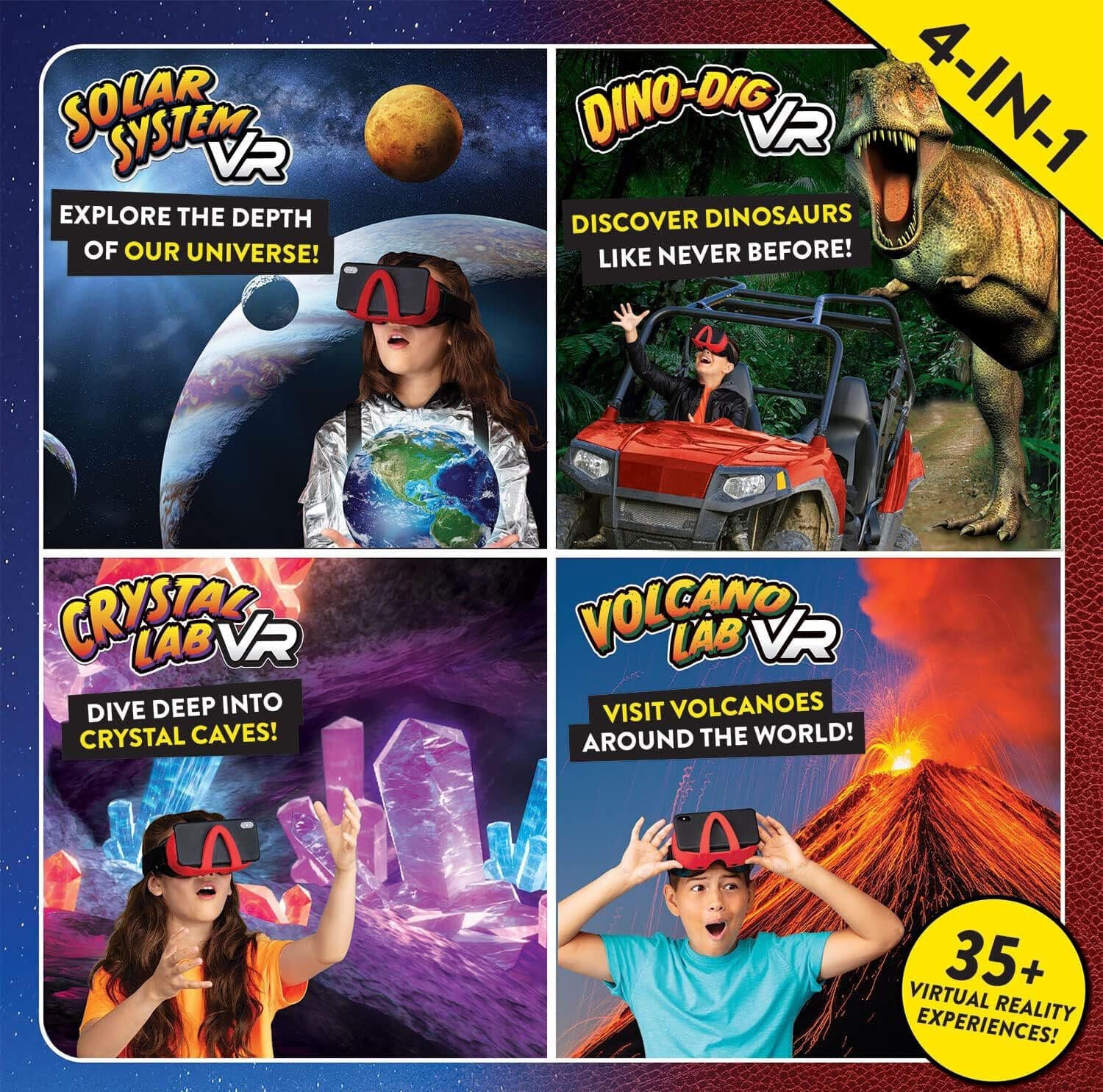 Abacus Brands Virtual Reality 4 in 1 Deluxe VR Lab Mega Pack STEM Learning