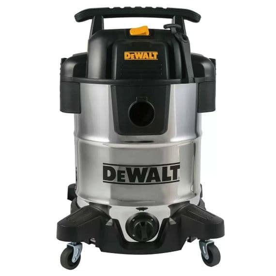 DEWALT Stainless Steel Wet & Dry Vacuum Cleaner 38 Litre with 2 1m Hose ...