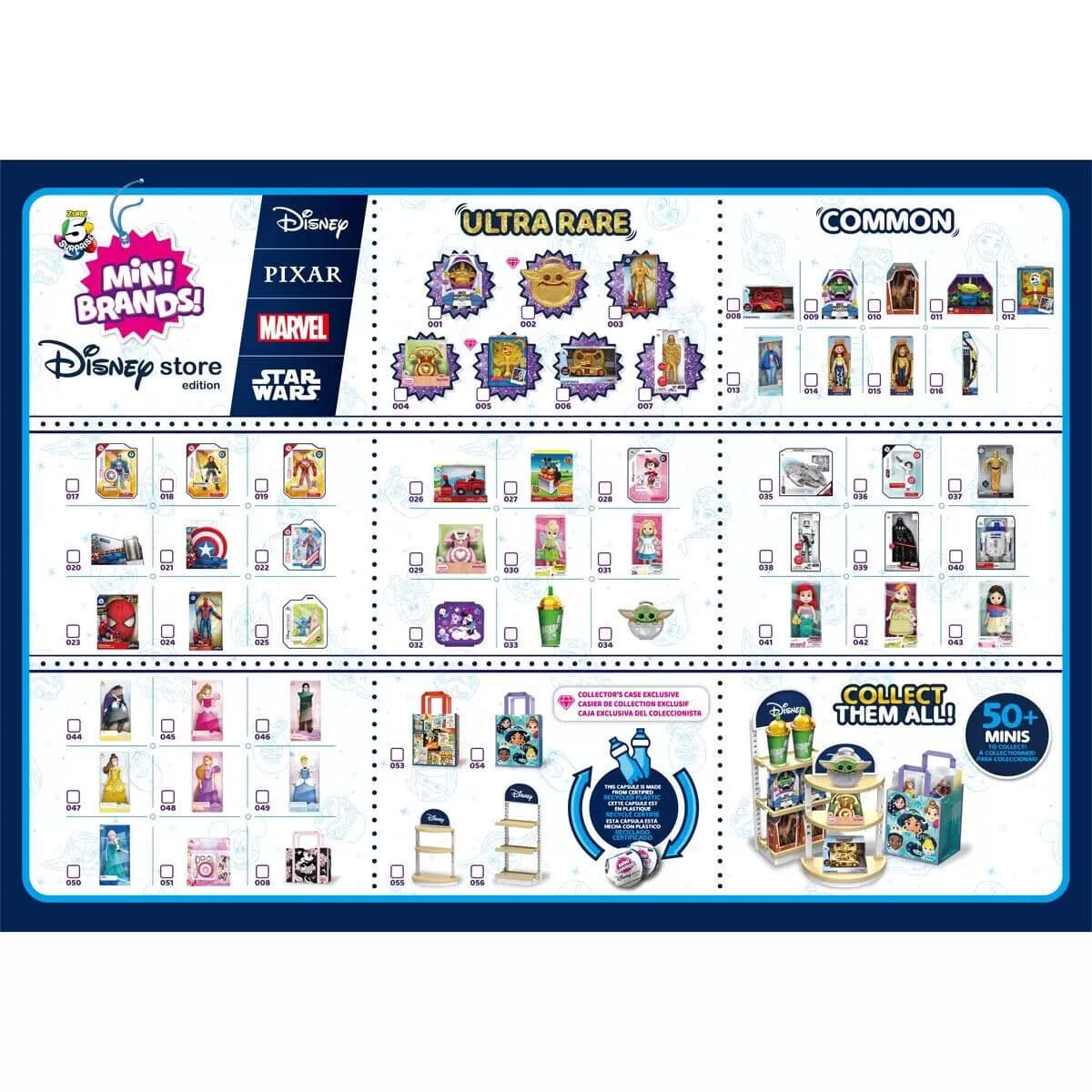 Disney 5 Surprise Mini Brands Capsule 8 Pack