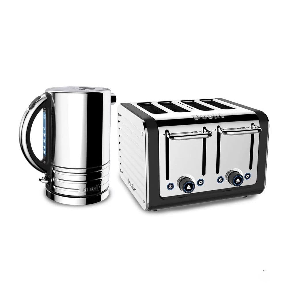 Dualit Architect 1 5L Kettle and 4 Slice Toaster Set Matt Black
