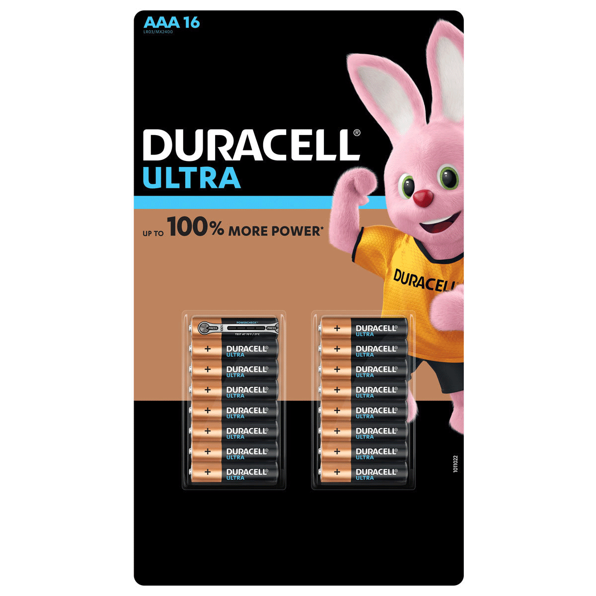 Duracell Ultra Power 16 AAA Batteries with Powercheck