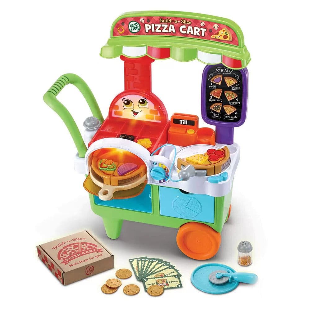 Leapfrog Build-a-Slice Pizza Cart Pretend Food Toddler Toy