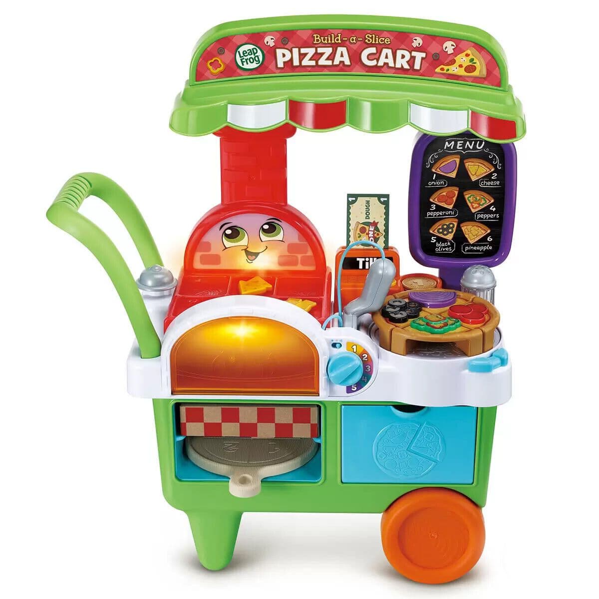 Leapfrog Build-a-Slice Pizza Cart Pretend Food Toddler Toy