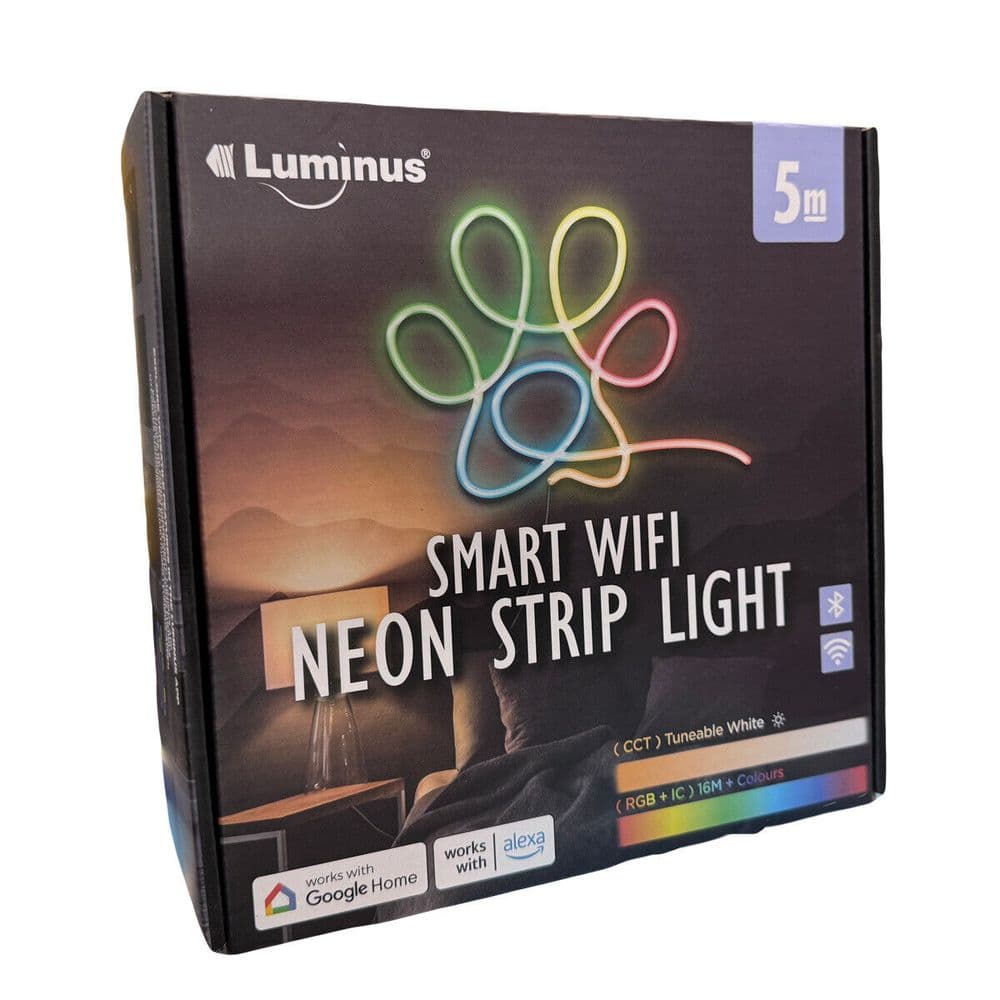 Luminus WiFi Flexible Neon Strip Rope Light 5m with Smart Control