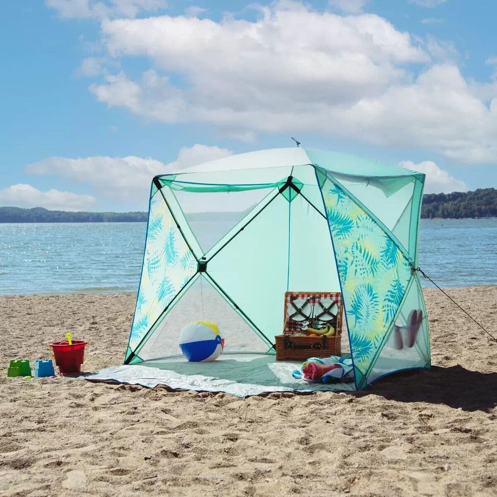 Old Bahama Bay Pop up Shelter Tent with Windows Camping/Fishing/Beach