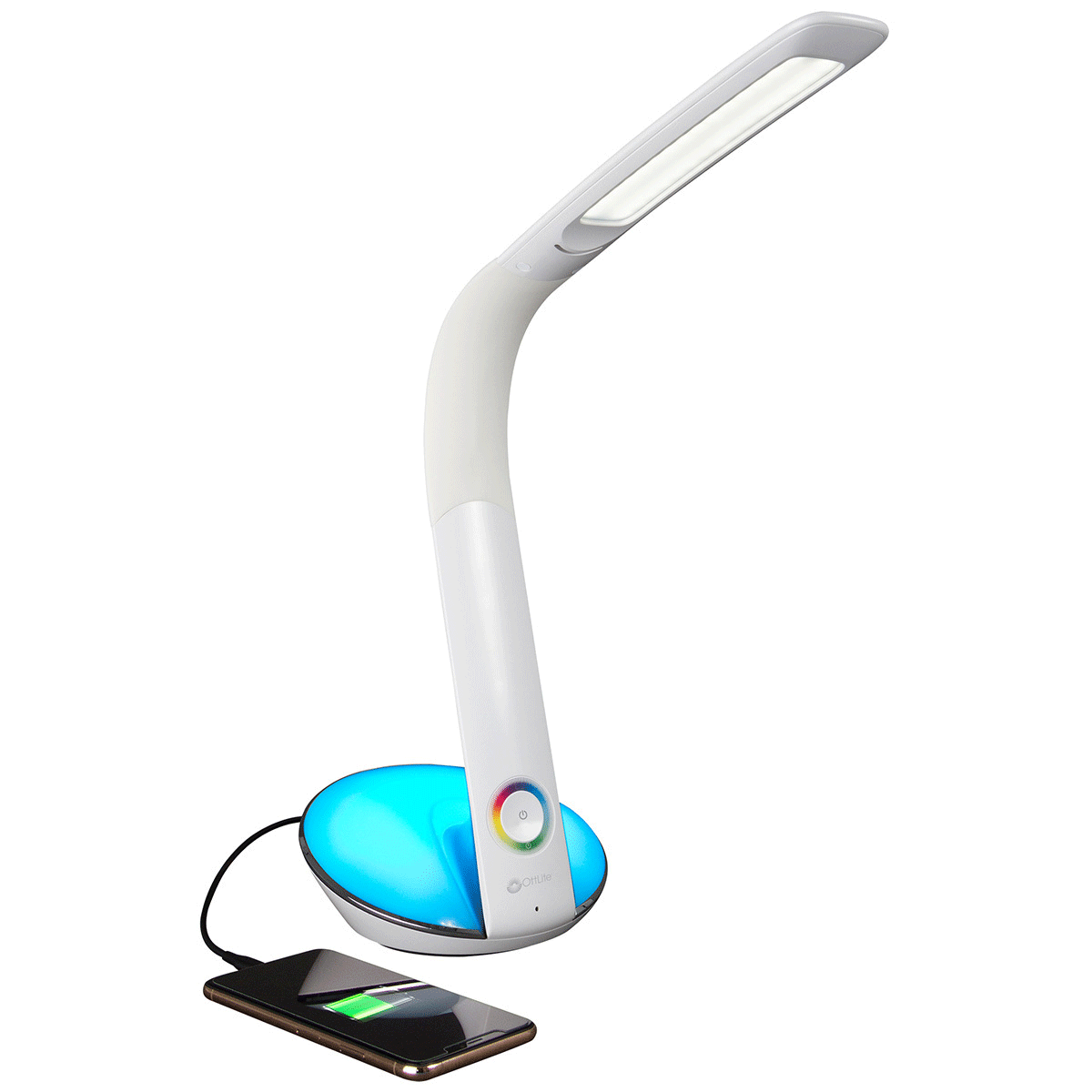 Ottlite LED Desk Lamp with Colour Changing Base & USB