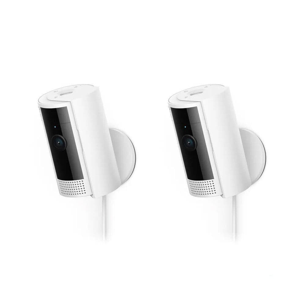 Ring Wired Indoor Camera Two Pack Bundle 2nd Gen White