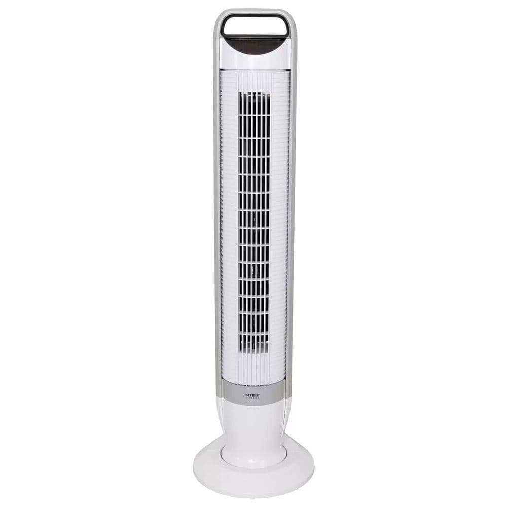 Seville Digital Ultra Slimline Energy Saving Tilt Tower Fan with Remote ...