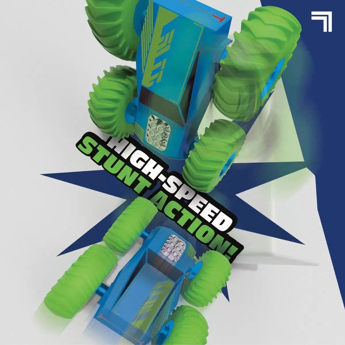 Sharper Image Bounce Blitz RC Stunt Car Inflatable Tires Flips 2 4GHz ...