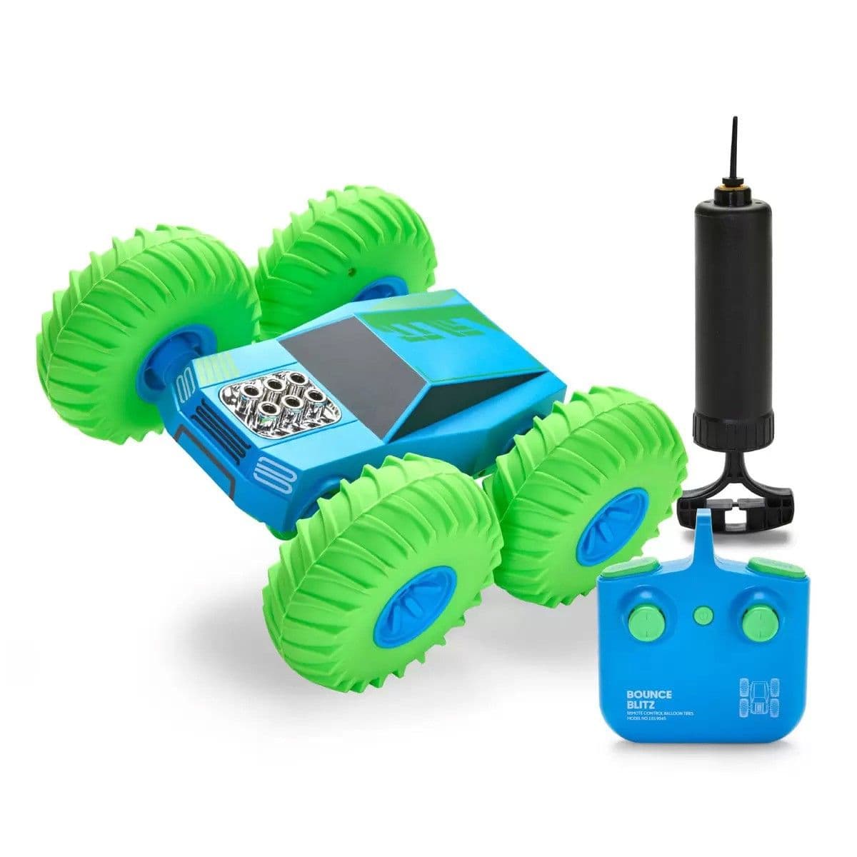 Sharper Image Bounce Blitz RC Stunt Car Inflatable Tires Flips 2 4GHz ...