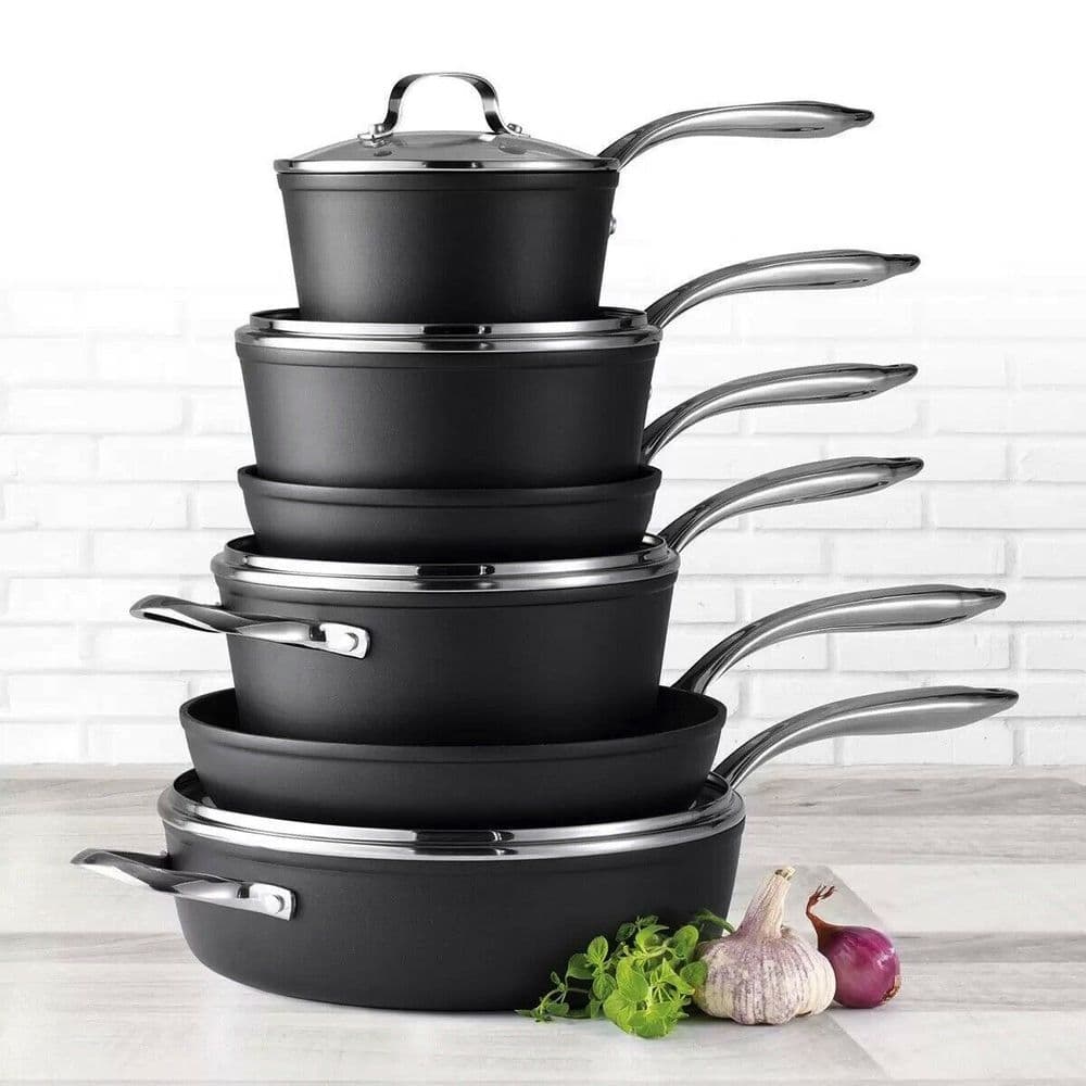Starfit The Rock 10 Piece Cookware Set Matt Black