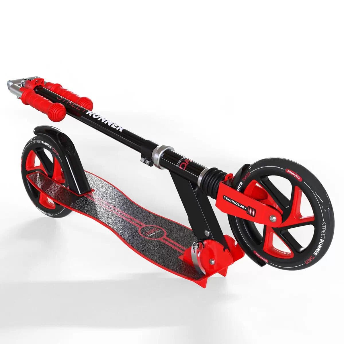 Street Runner Dart Folding Kick Scooter with Front Wheel Suspension
