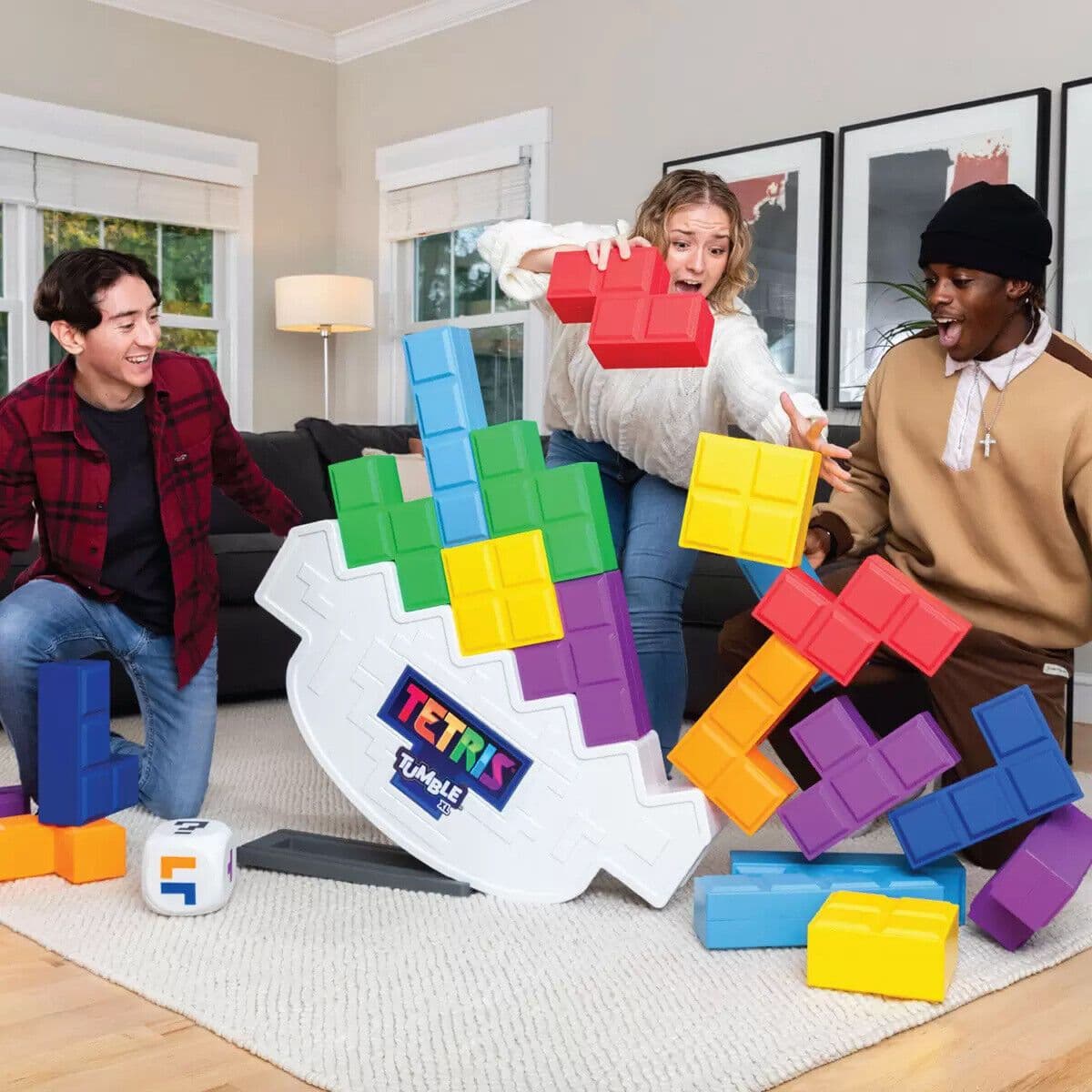 Tetris XL 6ft Tumble Game 24 Piece Stacking Challenge Giant Tetris