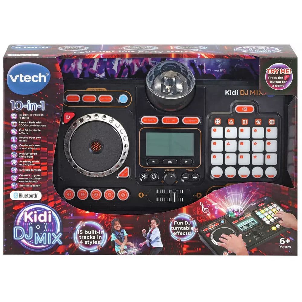 Vtech 10 in 1 Kidi DJ Mix Kids Music Toy with Lights DJ Mixer