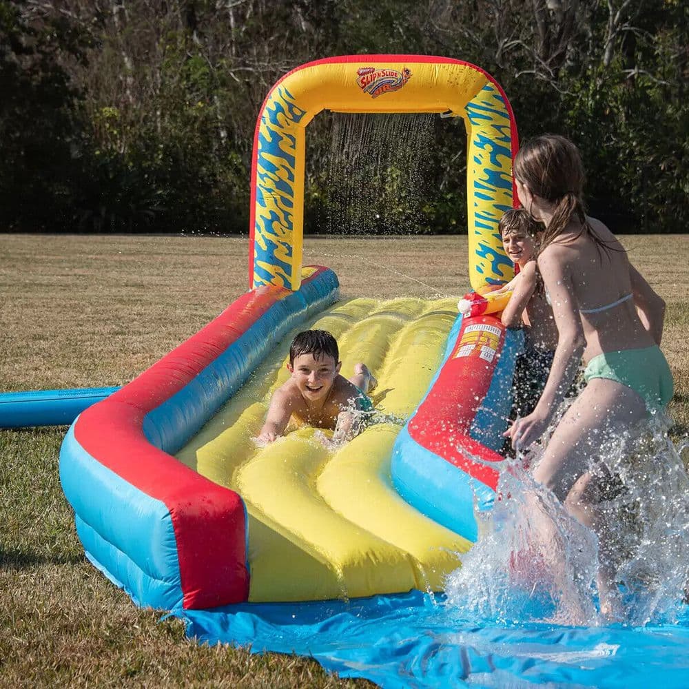 WHAM-O Slip n Slide Garden 30 FT Water Slide with Air Blower