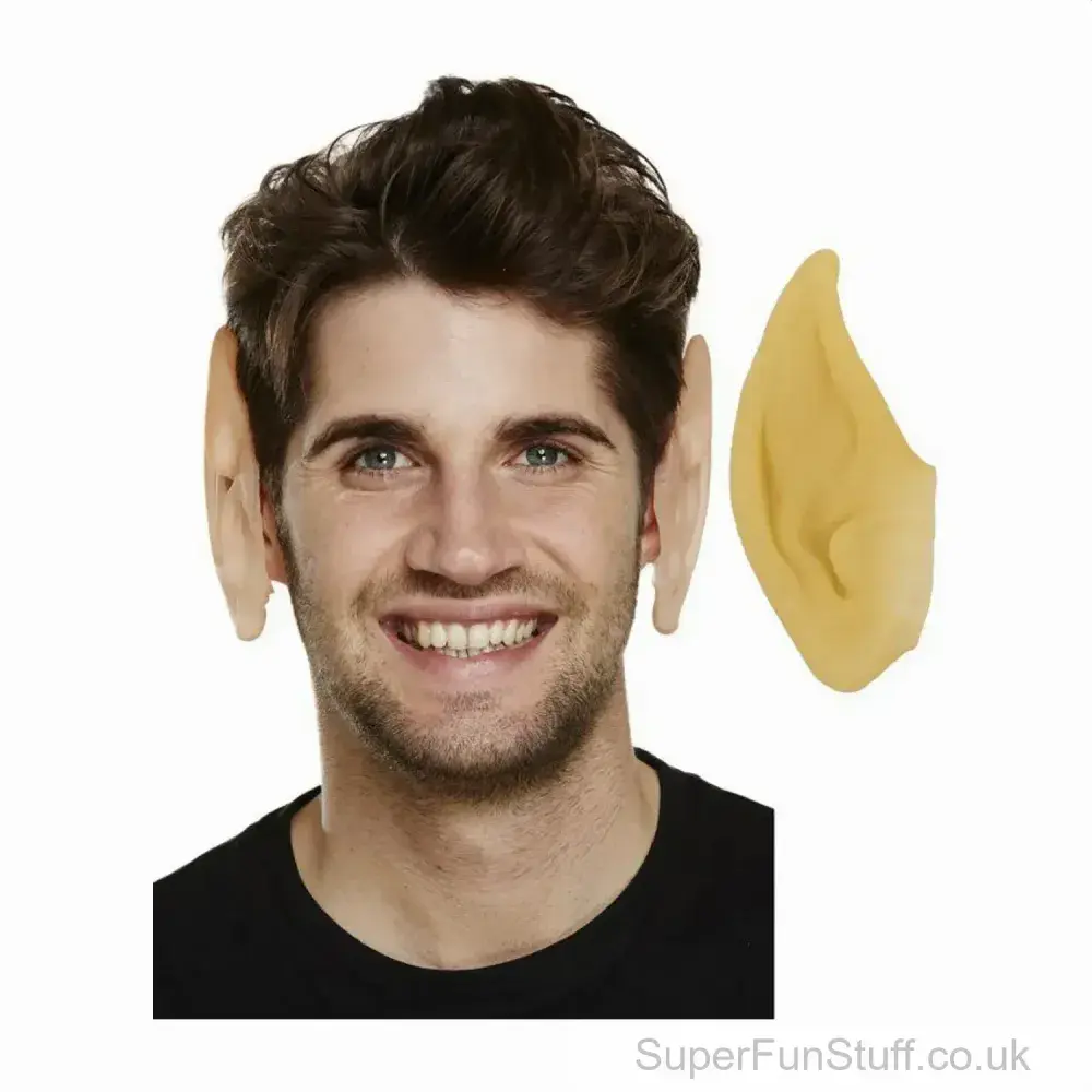 Big Rubber Elf Ears Fancy Dress - 13cm | Funny Joke Gift UK