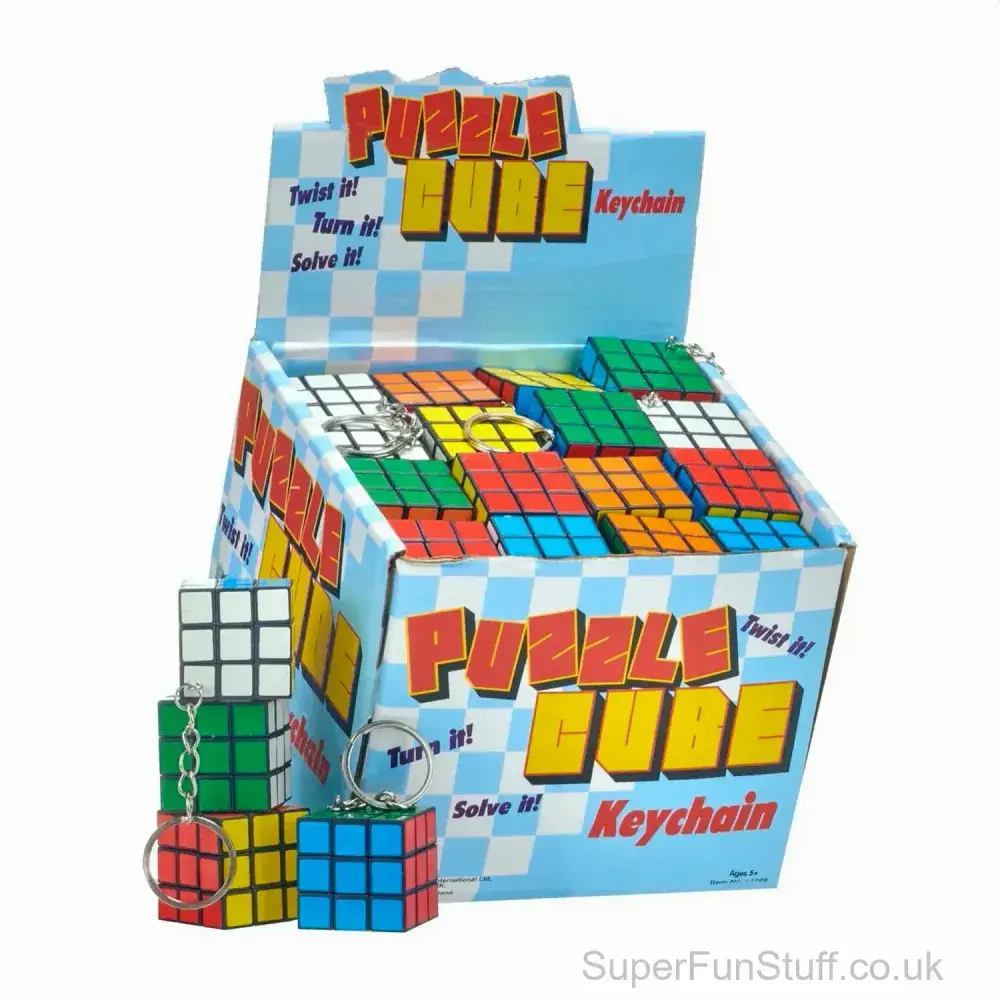 Cube Puzzle Toy Keyring | Mini Puzzle Cube Key Chain