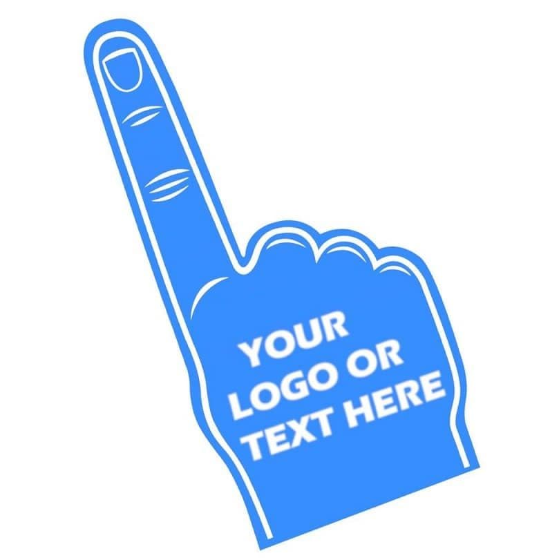 Custom Printed Big Foam Finger - 4 Colours Available | Personalised ...