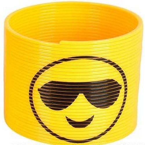 Emoji Slinky Toy - Cool Sunglasses Smiley | Kids Gift