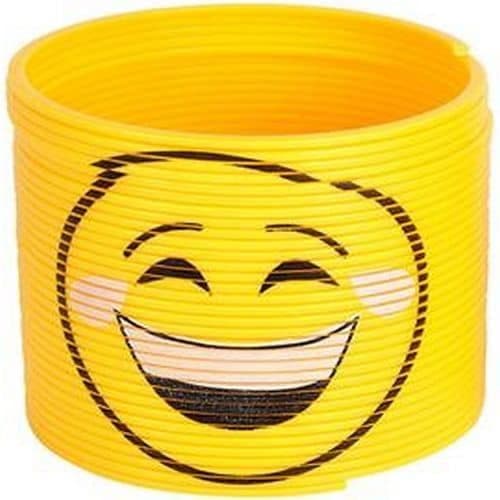 Emoji Slinky Toy - Cry Laughing Smiley | Kids Novelty Gift
