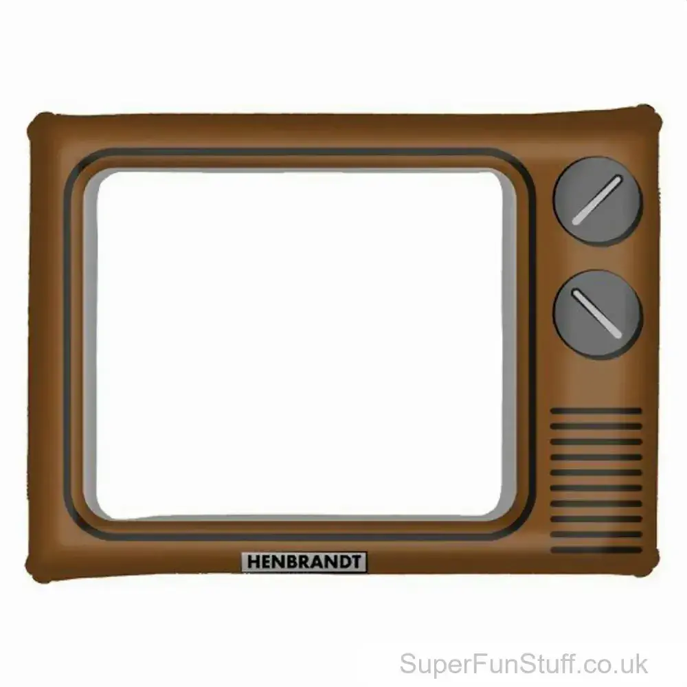 Inflatable TV Photo Frame Prop - 60 x 80cm | Television Fancy Dress Toy