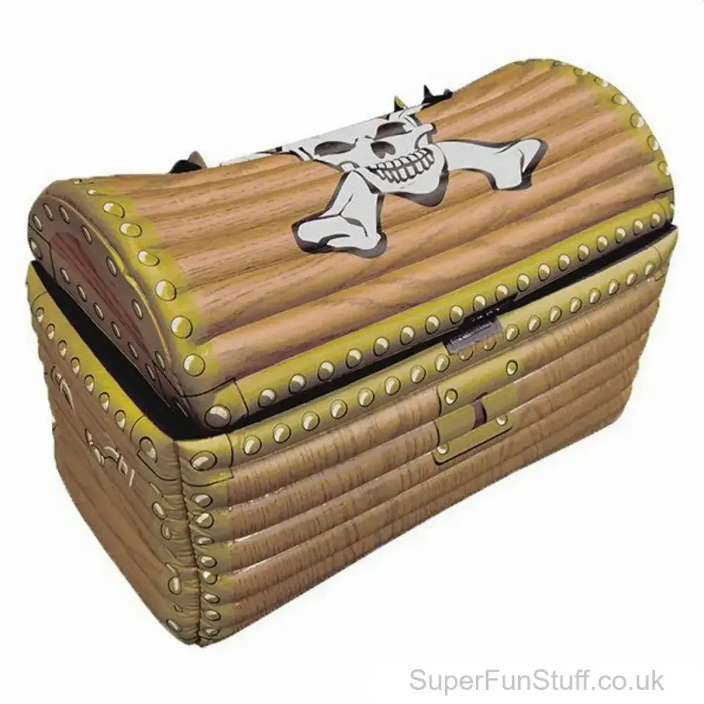 Large Inflatable Treasure Chest - 58 x 31 x 52cm | Pirate Party Decoration