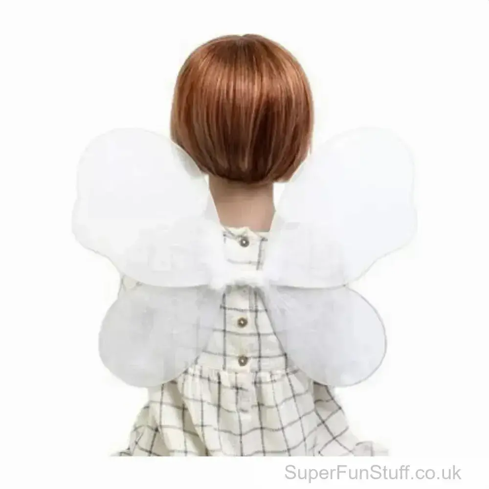 Mini Fairy Wings - Glitter White Or Pink | Girls Fancy Dress ...