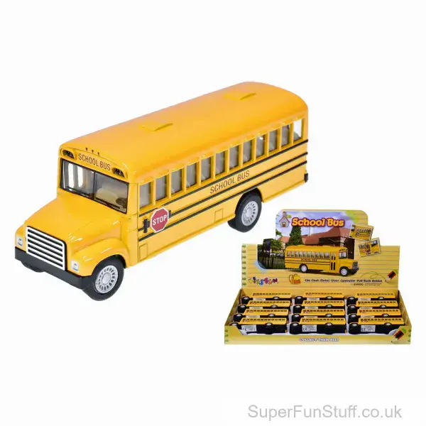 Diecast Pull Back School Bus Truck | Novelty Toy Vehicles