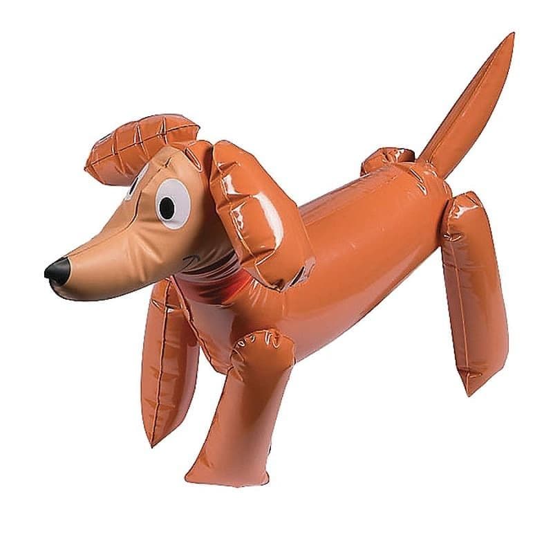 Sausage Dog Inflatable Puppy | Fun Pet Daschund Themed Party Toy | Kids ...