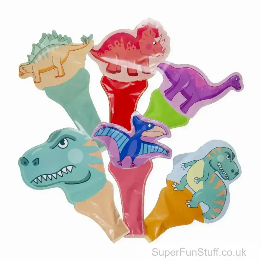 Self Inflating Inflatable Dino On Pole (32cm) | Dinosaur Balloons For ...
