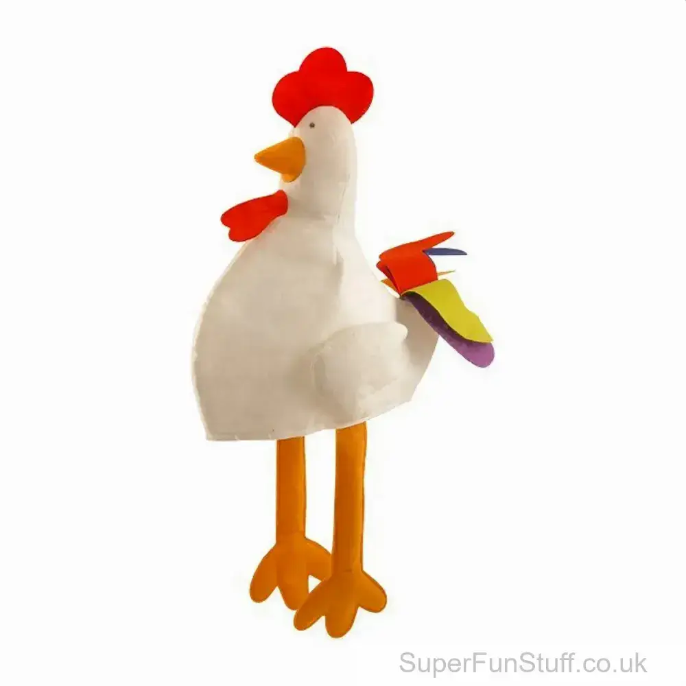 Soft Fancy Dress Chicken Hat - Adult | Farm Animal Party Dress Up