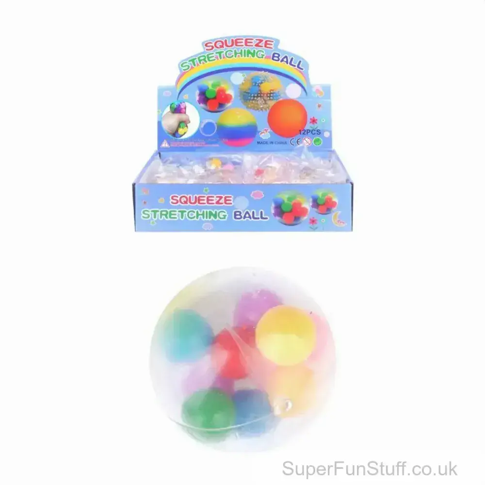 Squeezy Pom Pom Sensory Stress Ball - 6cm | Squishy Ball For Kids ...
