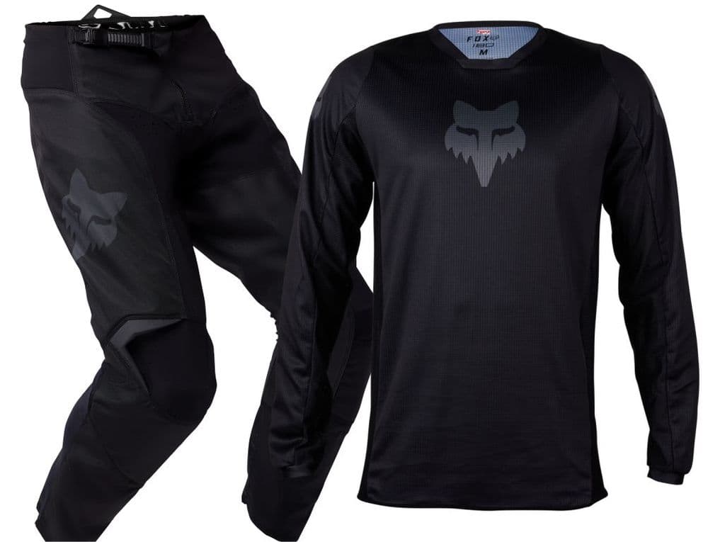 25 Fox 180 Blackout Motocross Kit Combo