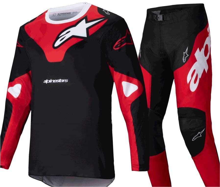 Alpinestars Kids Racer Veil Motocross Kit Combo- Red