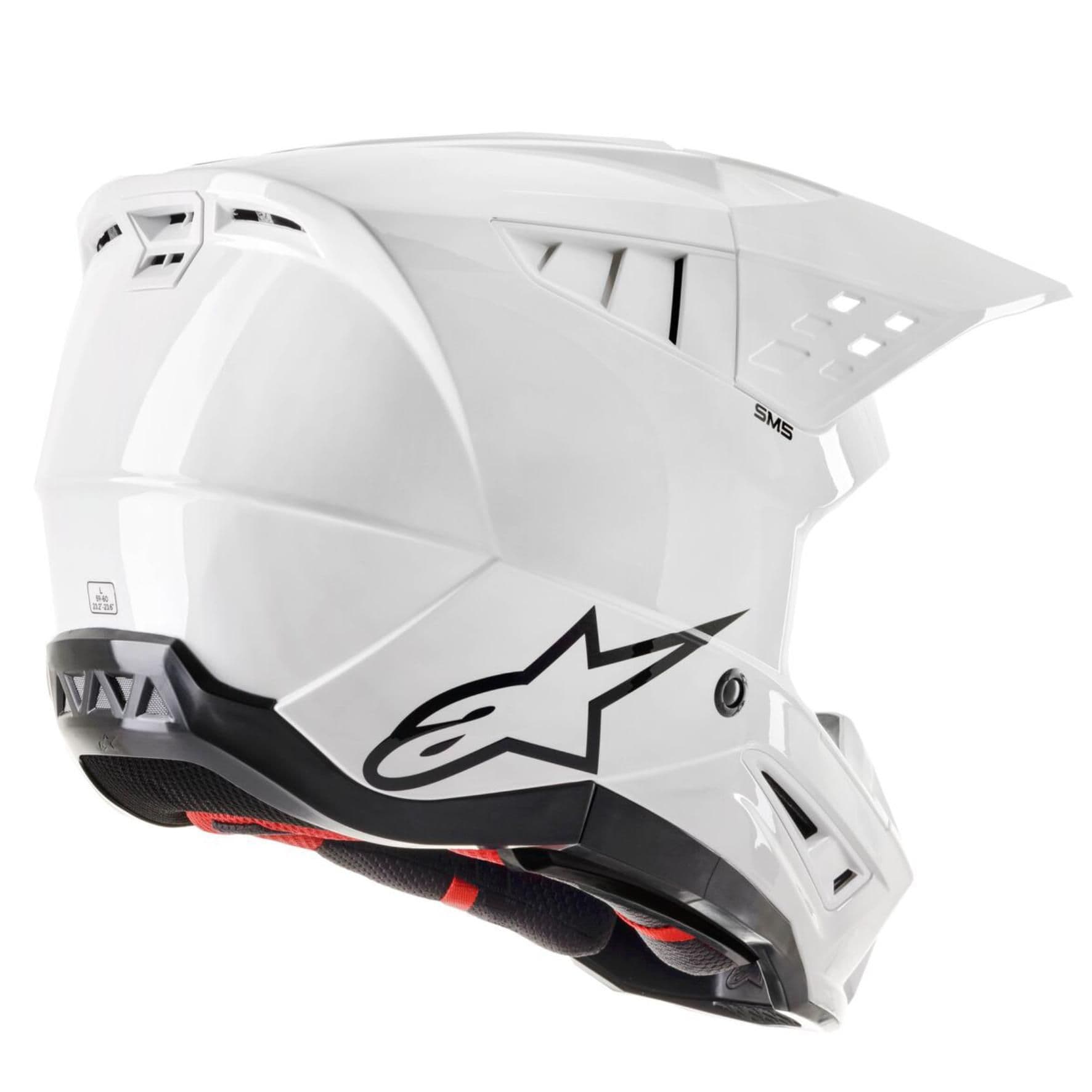 Alpinestars SM5 Solid Motocross Helmet - Gloss White