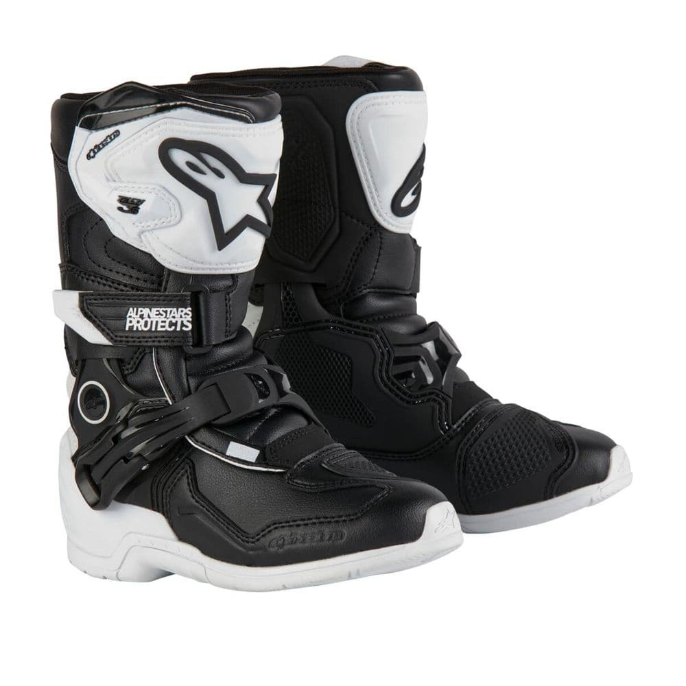 Alpinestars Tech 3s Kids Motocross Boots - White Black