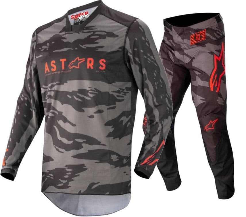 Alpinestars Youth Tactical Motocross Kit - Black Red
