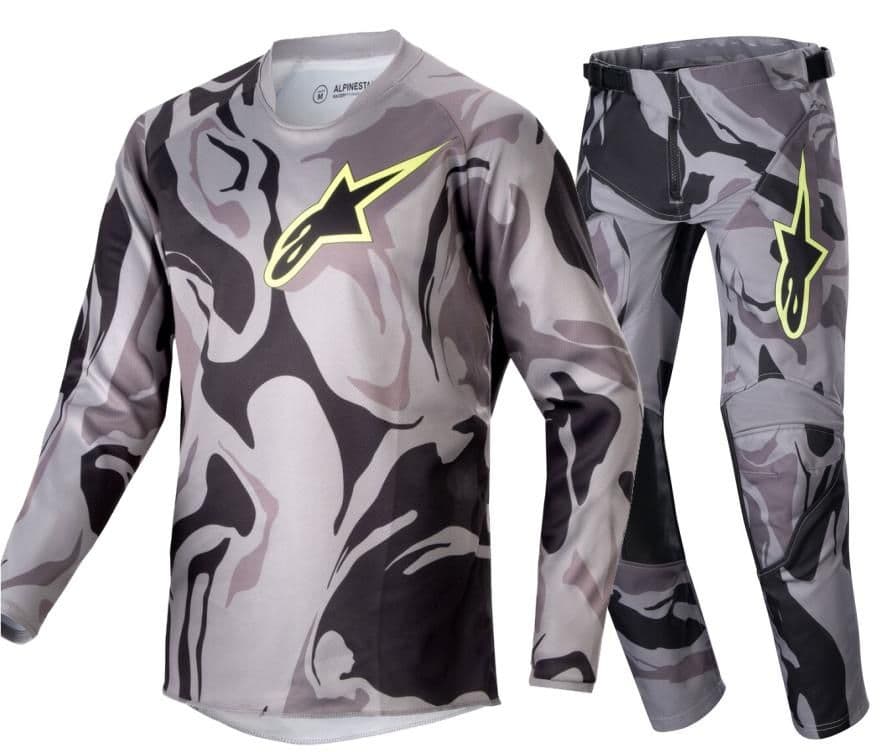 Alpinestars Youth Tactical Motocross Kit Combo- Cast Grey