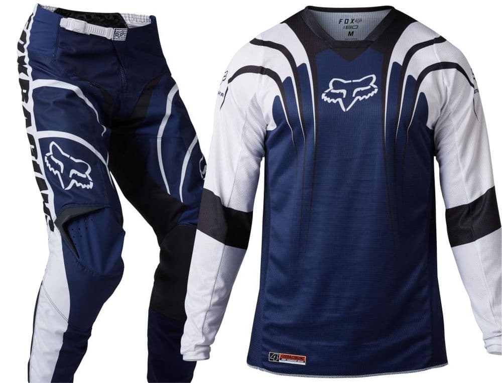 Fox 180 GOAT Strafer Limited Edition Motocross Kit Combo - Navy