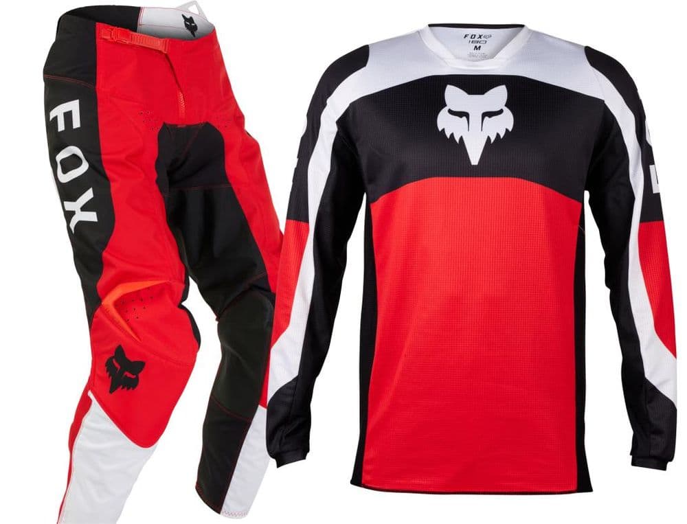 Fox 180 Nitro Motocross Kit Combo - Red