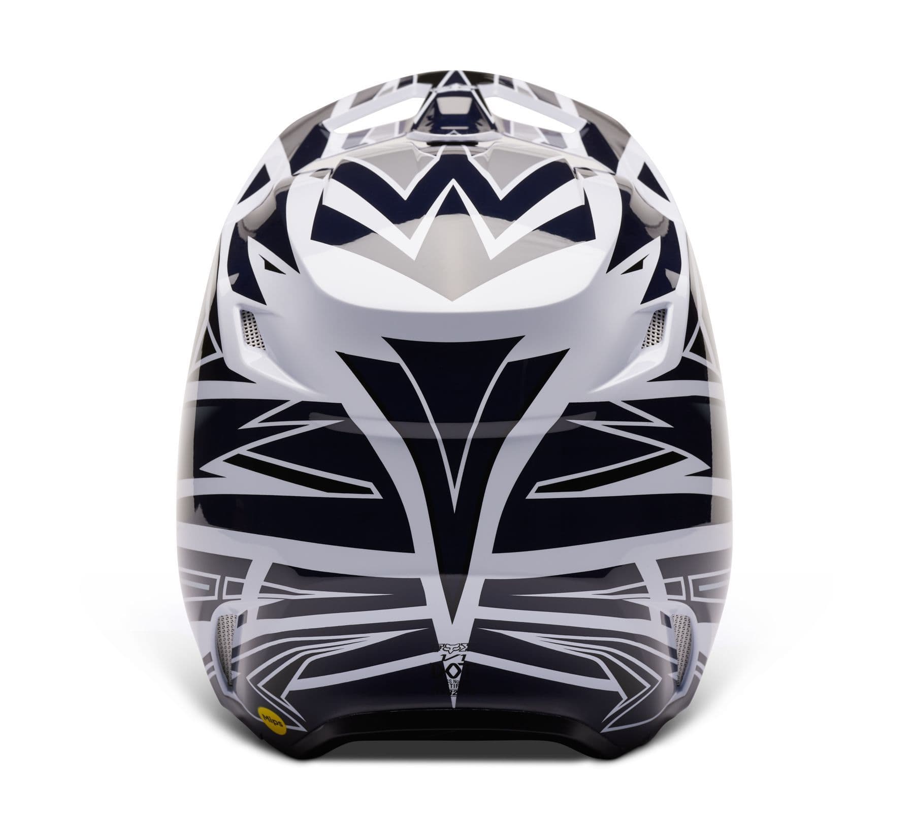 Fox V1 Strafer Goat Motocross Helmet - Navy