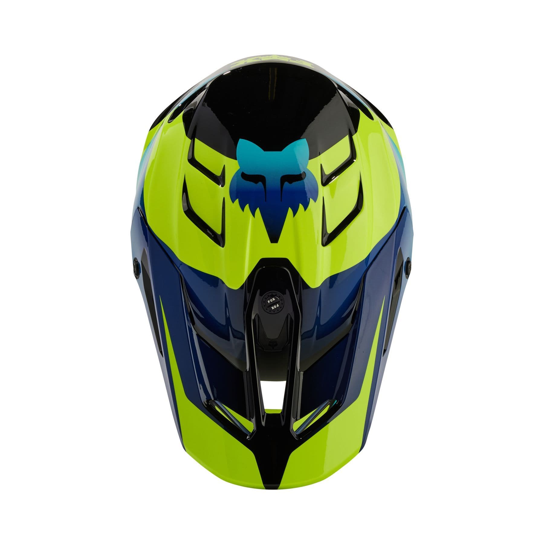 Fox V3 Kids Streak Motocross Helmet - Black Yellow